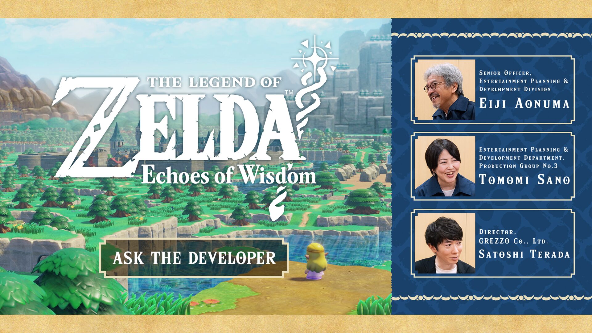 Pergunte ao Desenvolvedor Vol. 13 – The Legend of Zelda: Echoes of ...