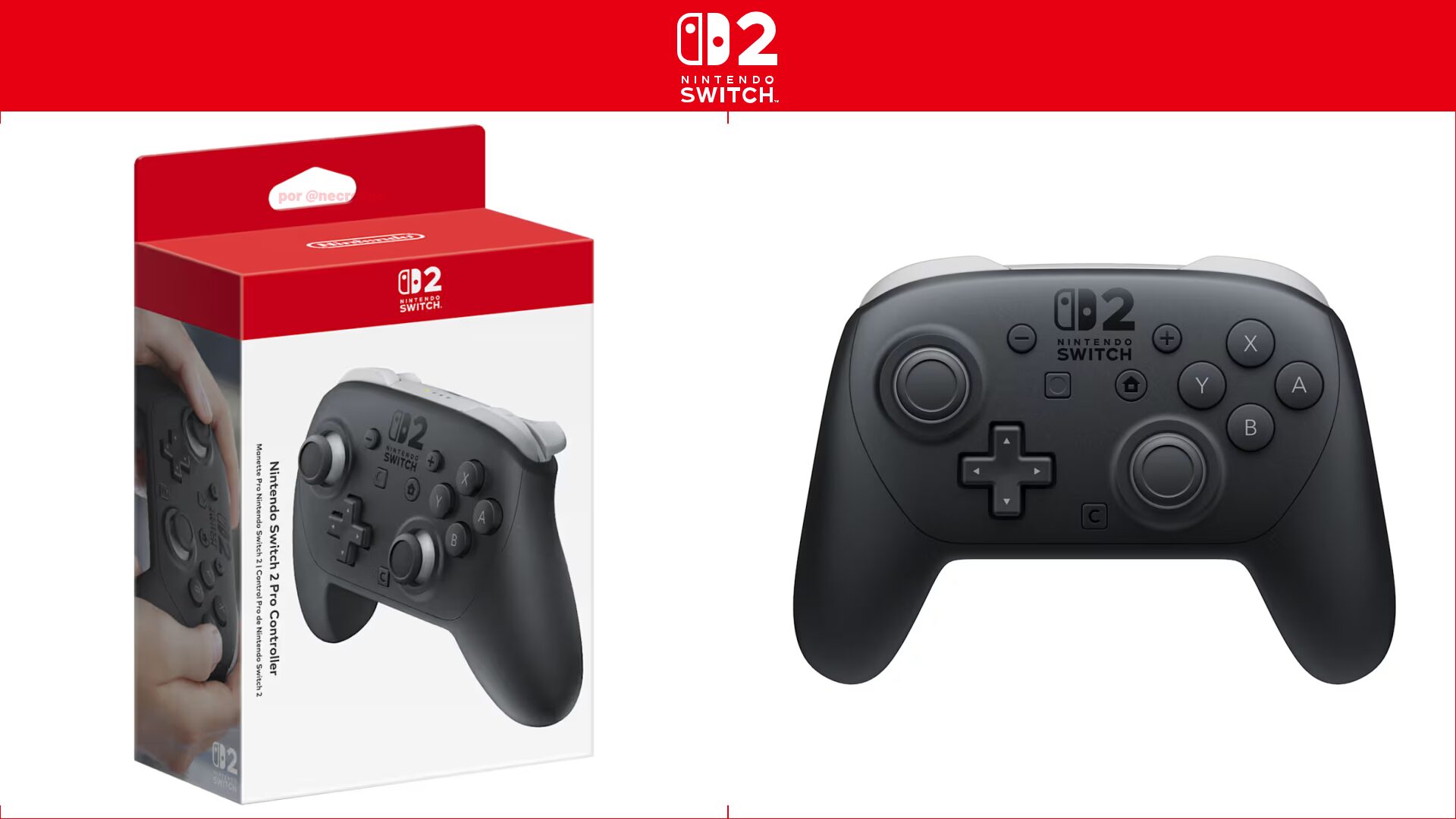 Nintendo Switch 2 – Novo Controle Pro tem carregamento completo 50% ...