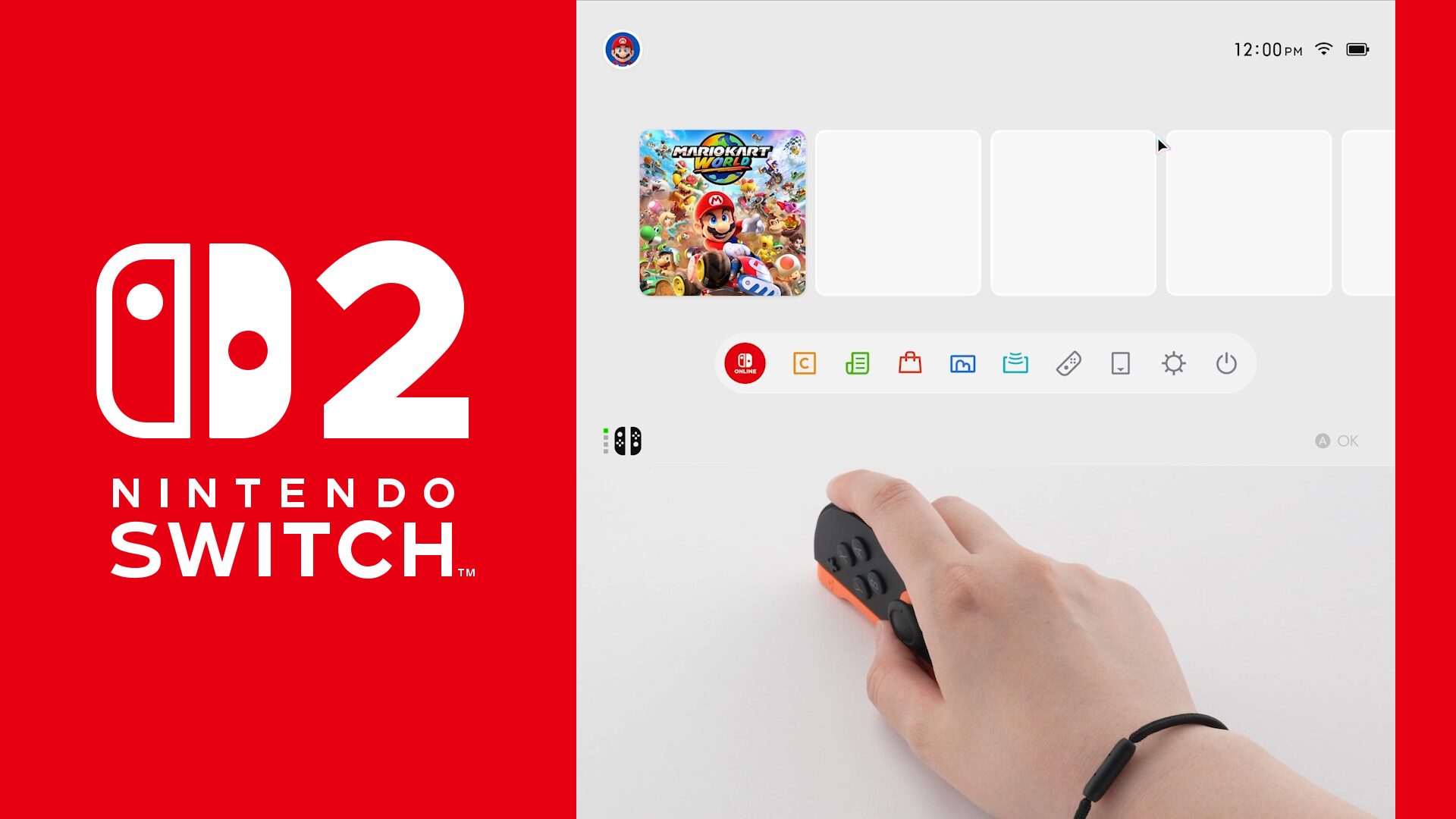Nintendo Switch 2 – Vídeo exibe o controle do Menu HOME com o Modo ...