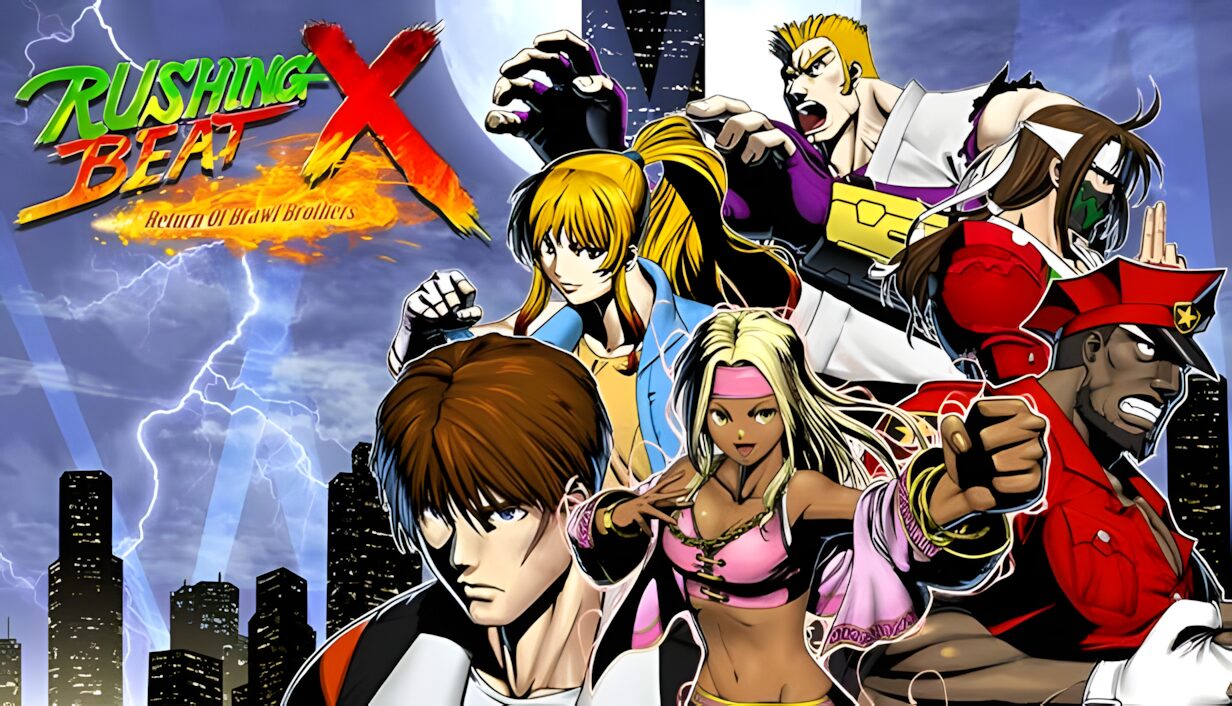 Jogo estilo beat ‘em up com suporte ao co-op, Rushing Beat X: Return of ...