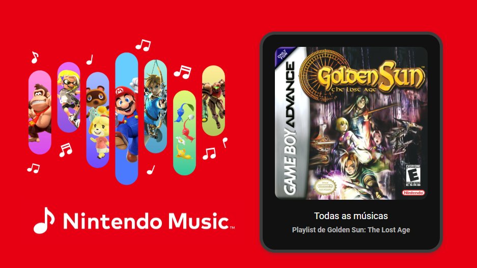 Nintendo Music – Trilha sonora de Golden Sun: The Lost Age é adicionada ...