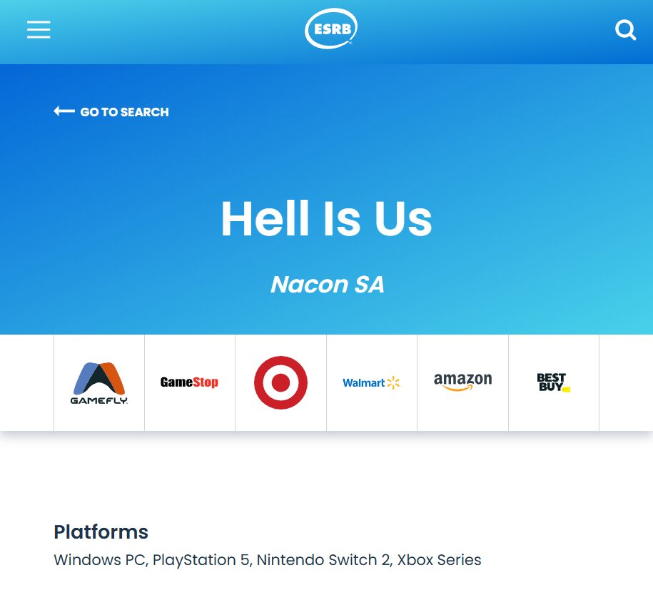 Hell is Us é classificado para o Switch 2 pela ESRB – Universo Nintendo